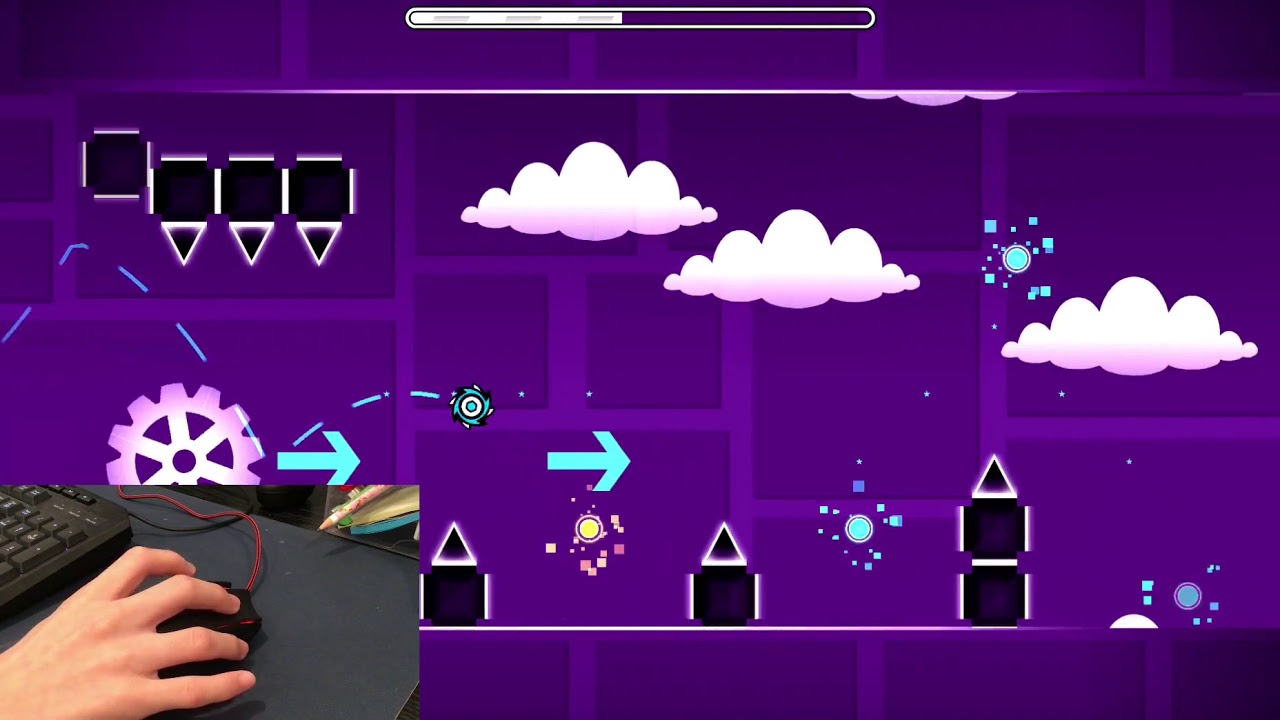 DEMON STEP 100%! || NEW HAND CAM? || Geometry Dash On PC Episode 1 ...