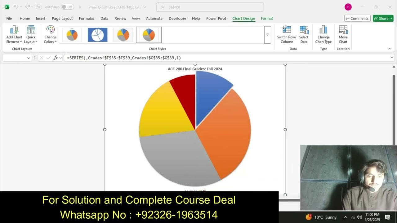 Exp22_Excel_Ch03_ML2_Grades | Exp22 Excel Ch03 ML2 Grades - YouTube