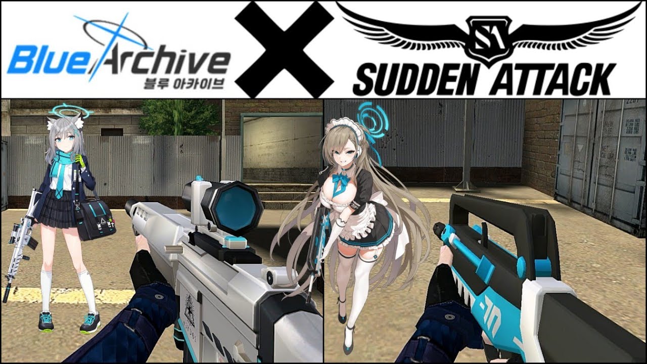블루아카이브x서든어택 콜라보! / Blue Archive X SuddenAttack Collaboration! - YouTube
