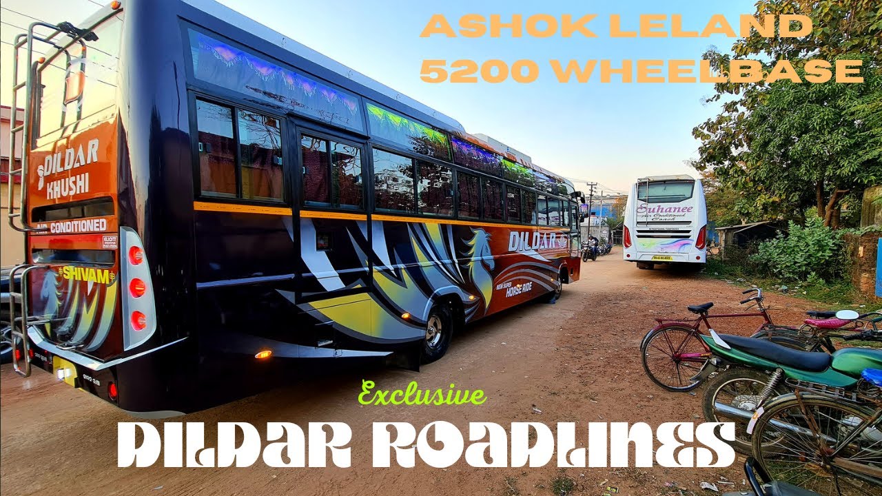 Dildar Bs6 New Bus on Ashok Leyland 5200 WheelBase(Pre Inspection and ...