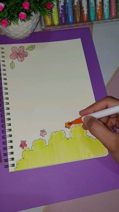 beautiful cover page design idea for projects😻||#shorts #youtubeshorts ...