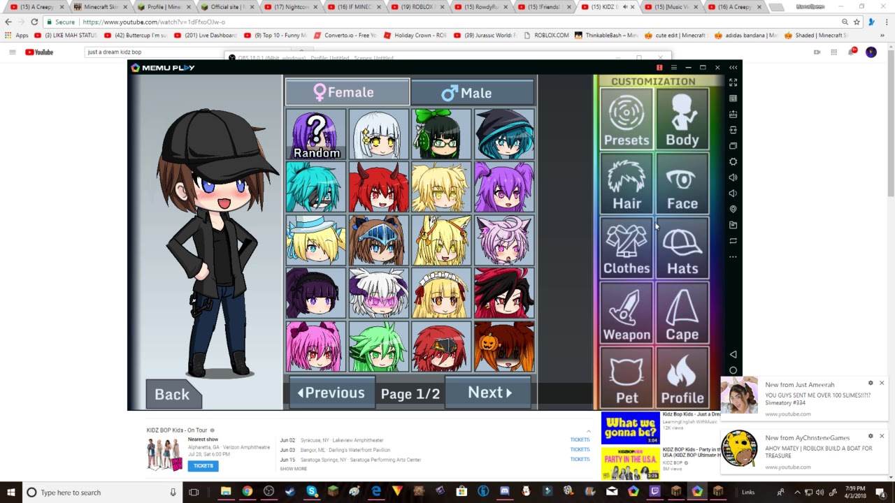 !Creating my gatcha studio ocs! - YouTube