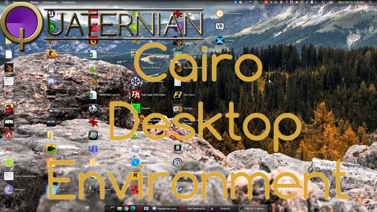 Alternative Windows Shells: Cairo Desktop Experience - YouTube