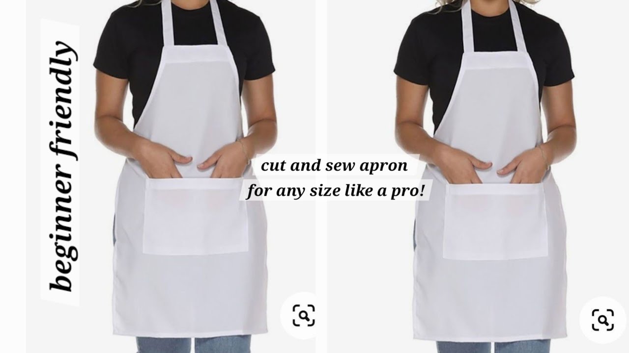How to cut and sew an apron - YouTube