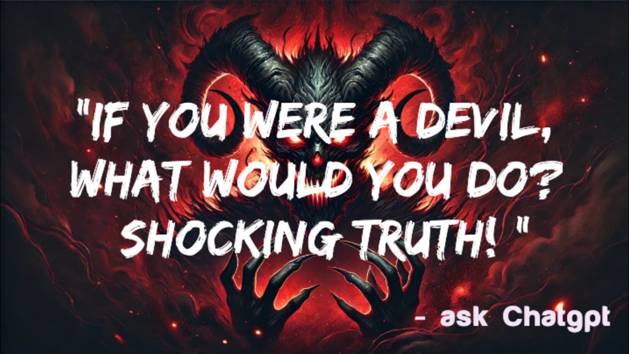 if u were a devil, what u will do? ( ask CHATGPT) - YouTube