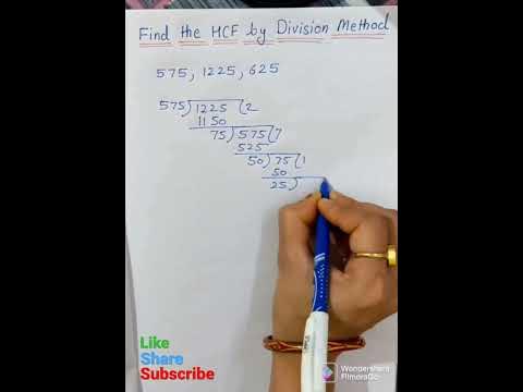 Find HCF by division method|find HCF|Division method#maths#easy#shorts# ...
