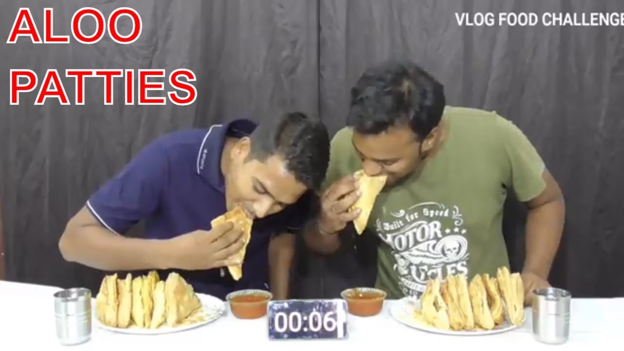 PATTIES EATING CHALLENGE | Aloo Puff Paties Eating Competition | Food ...