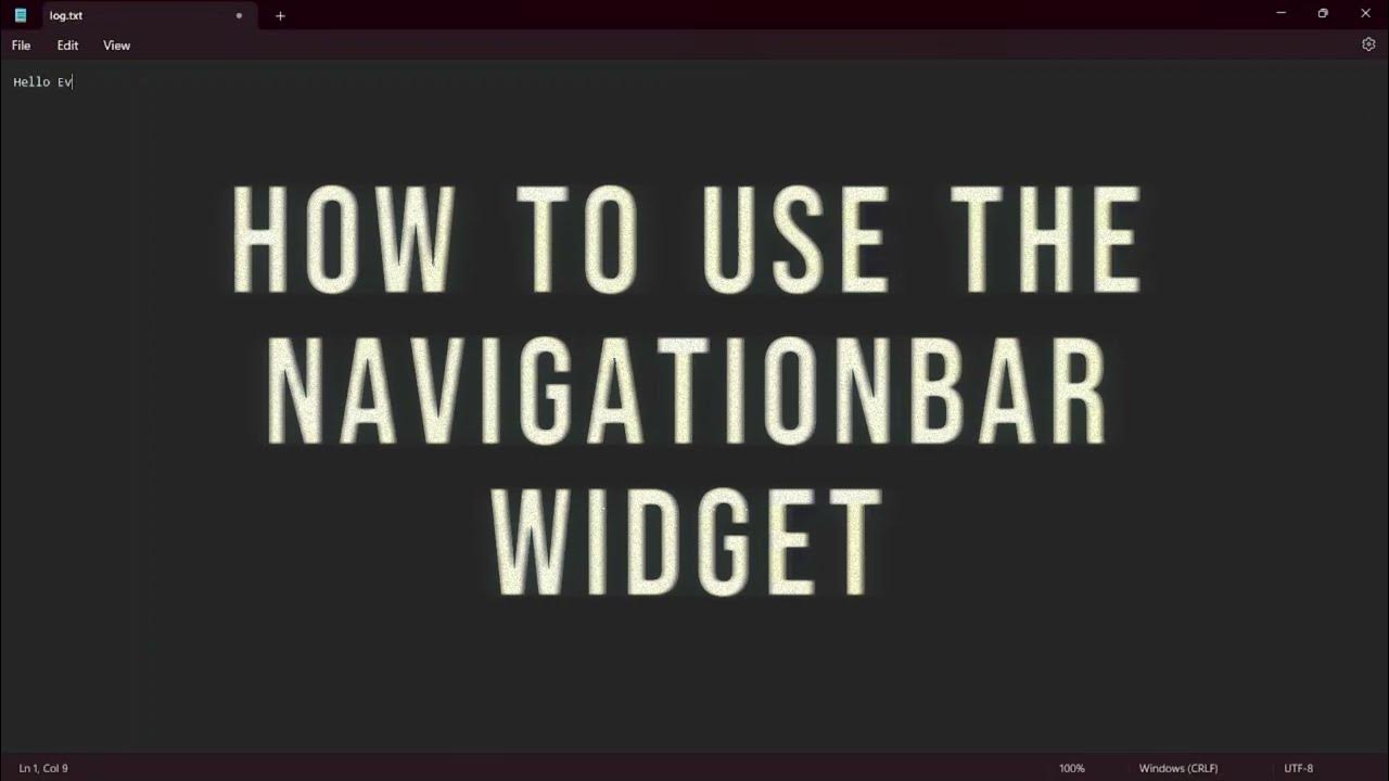 Flutter NavigationBar: Simple step-by-step guide! - YouTube