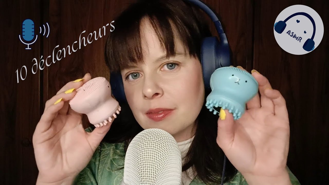 ASMR | 10 déclencheurs slow ASMR pour te relaxer ~ tapping, scratching, whispers, fluffy ...
