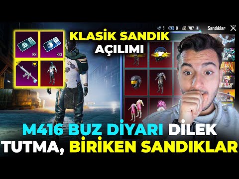 330 ADET KLASİK SANDIK AÇILIMI, BUZ DİYARI DİLEK TUTMA SEVİYESİ - PUBG MOBİLE