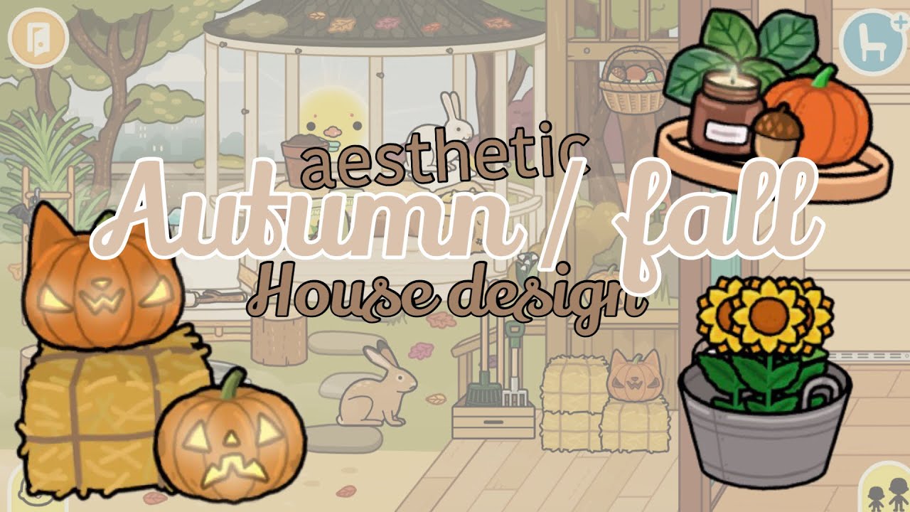 Aesthetic 🪵 Autumn/Fall 🍂 House design | Toca Boca - YouTube