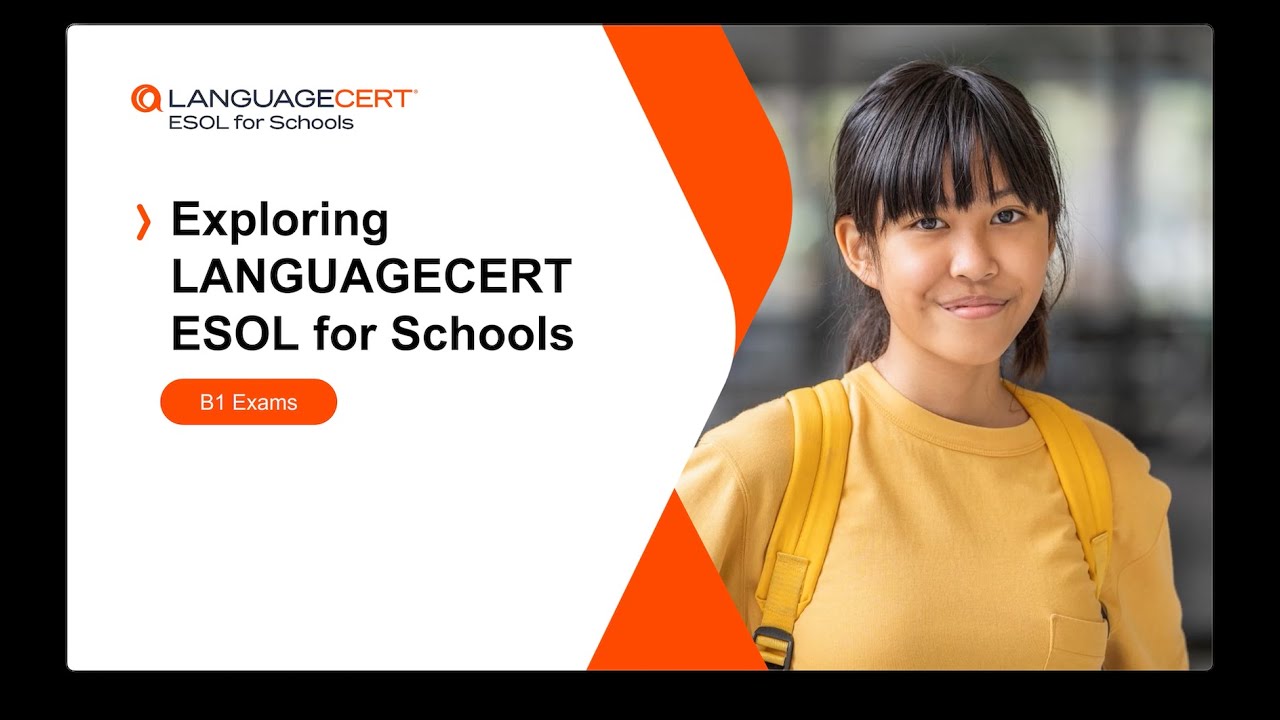 LANGUAGECERT ESOL for Schools B1 Exam | Exam Structure & Format - YouTube
