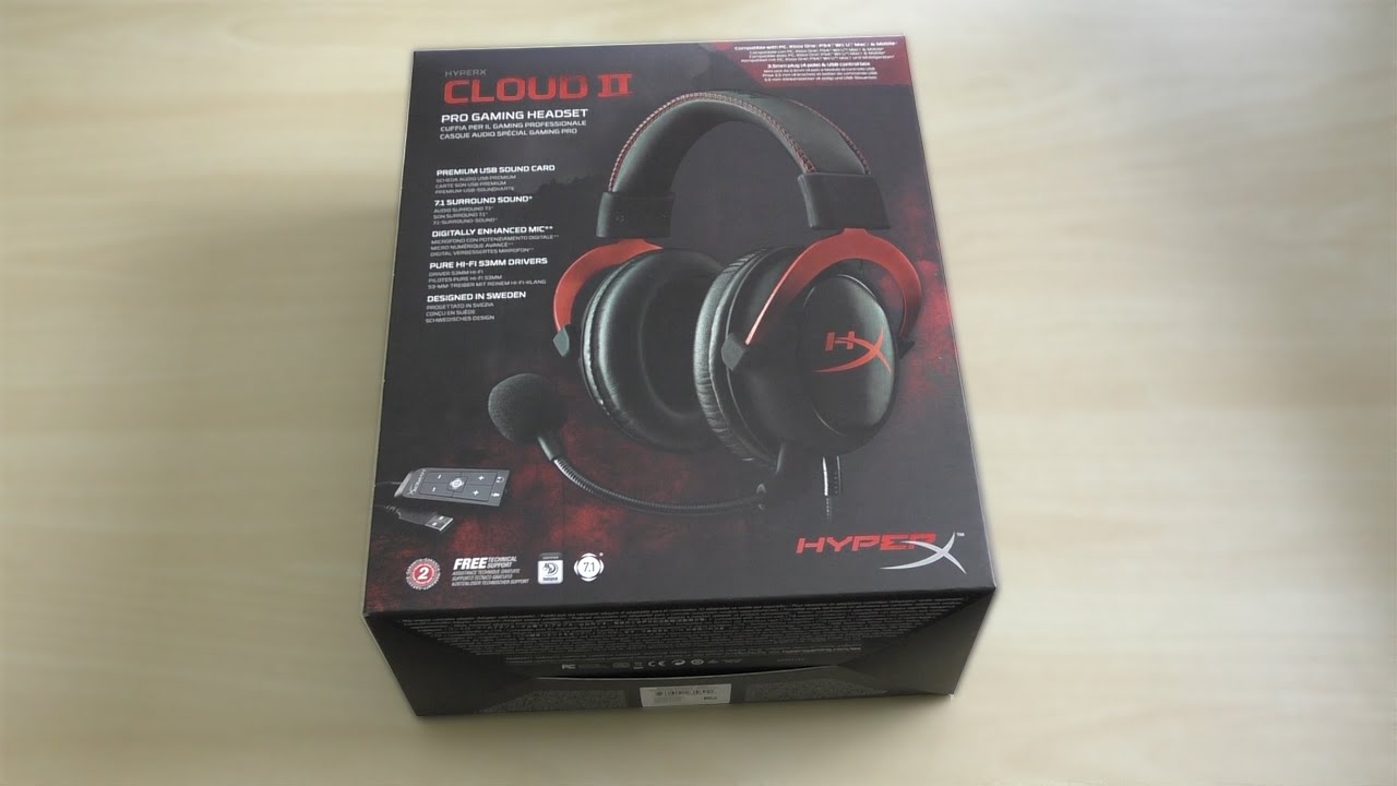 DAS BESTE HEADSET?? | HyperX Cloud 2 Unboxing + Mic-Test - YouTube