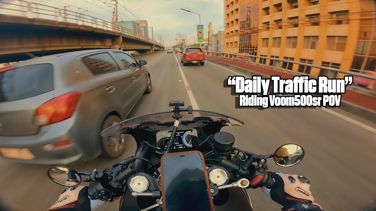 Smooth Cruising Through Traffic | Voom 500SR POV Ride - YouTube