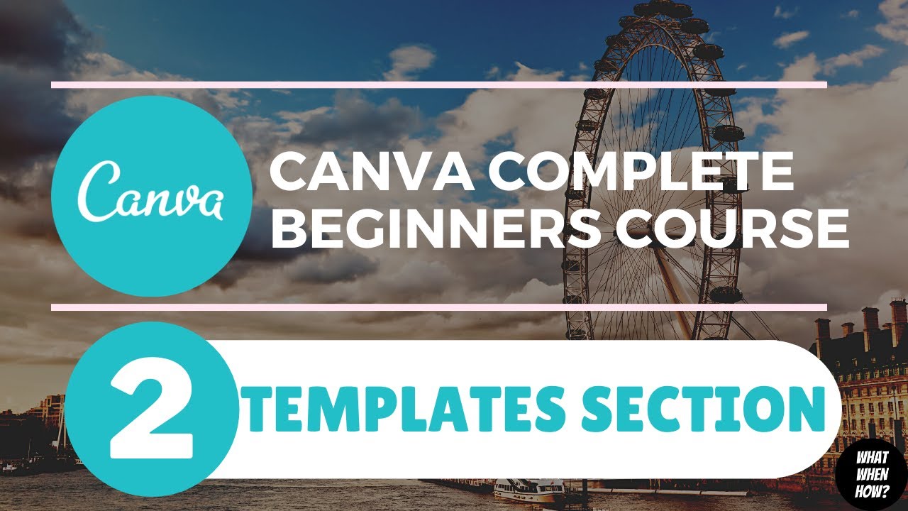 Templates Section | Lesson-2 [Canva Beginners Tutorial 2021] - YouTube