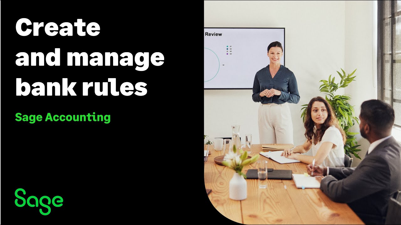Sage Accounting (UK) - Create and manage bank rules - YouTube