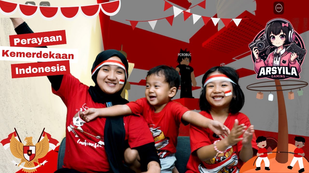 ARSYLA MAIN 17 AGUSTUS DI GAME TANTANGAN ROBLOX NAIK MENARA MERAH PUTIH ...