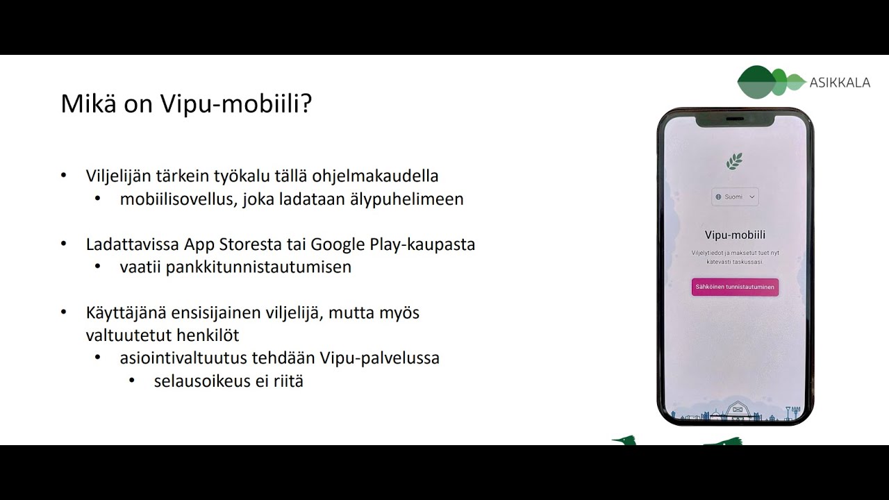 Hämeen viljelijätukikoulutukset: Vipu-mobiili - YouTube