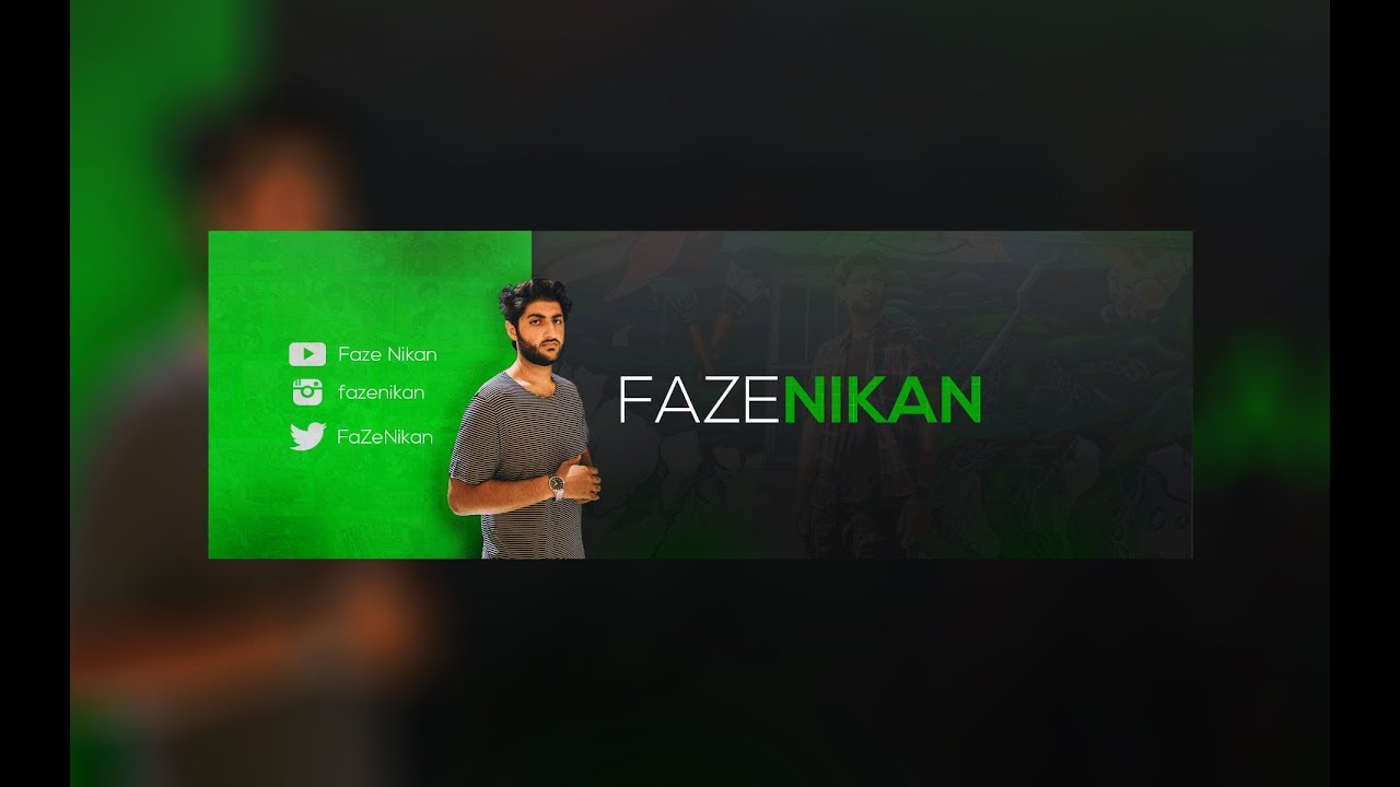 Faze Nikan Twitter Header | Speedart - YouTube