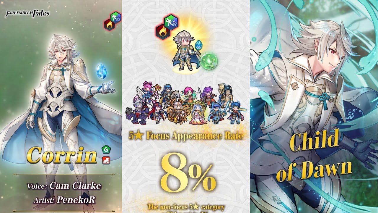 Feh legendary male corrin banner reaction - YouTube