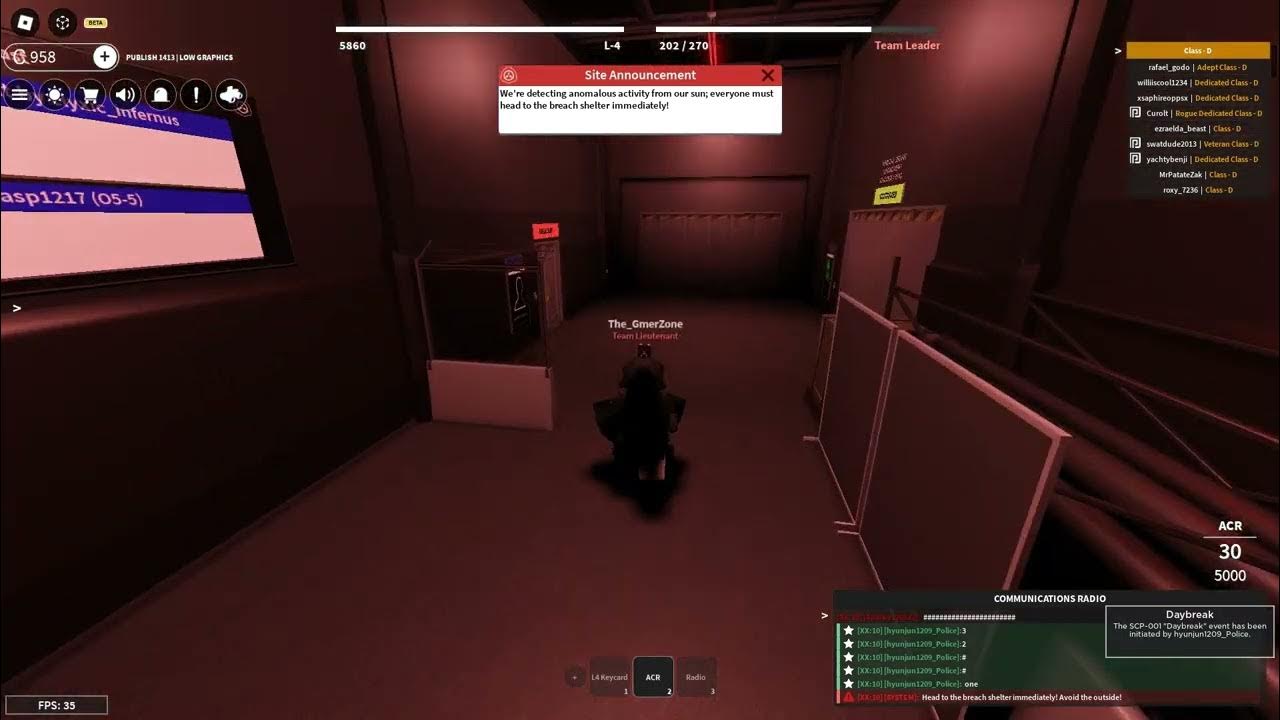 Trying to survive DayBreak - SCP roleplay - YouTube