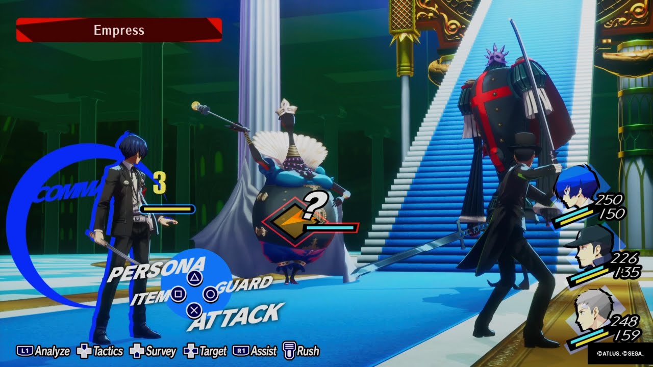 Persona 3 Reload - Empress/Emperor Boss Fight (Merciless) - YouTube