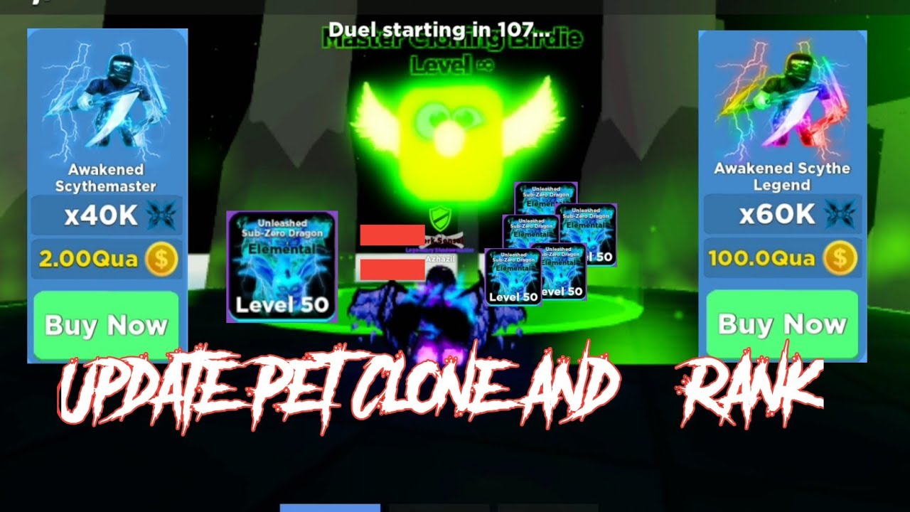 CRAZY UPDATE CHRISTMAS !!! Ninja Legend New 4 Rank And Pet Clone Altar ...