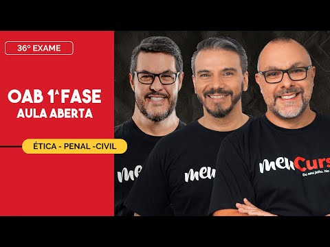 Aula Inaugural Intensivo OAB FDS - Manhã - MeuCurso - AO VIVO