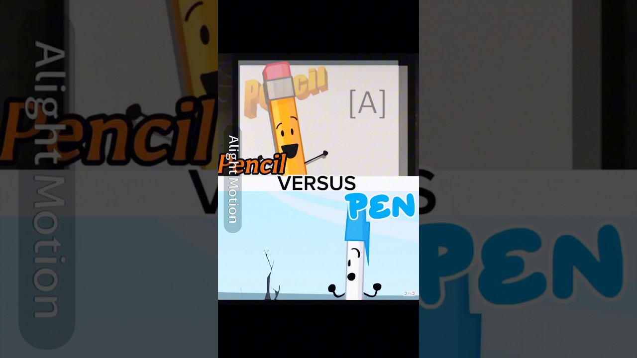 Pen vs Pencil #bfb #tpot #bfdi #bfdia #bfb #idfb #bfdiwis #wis #wisedit ...