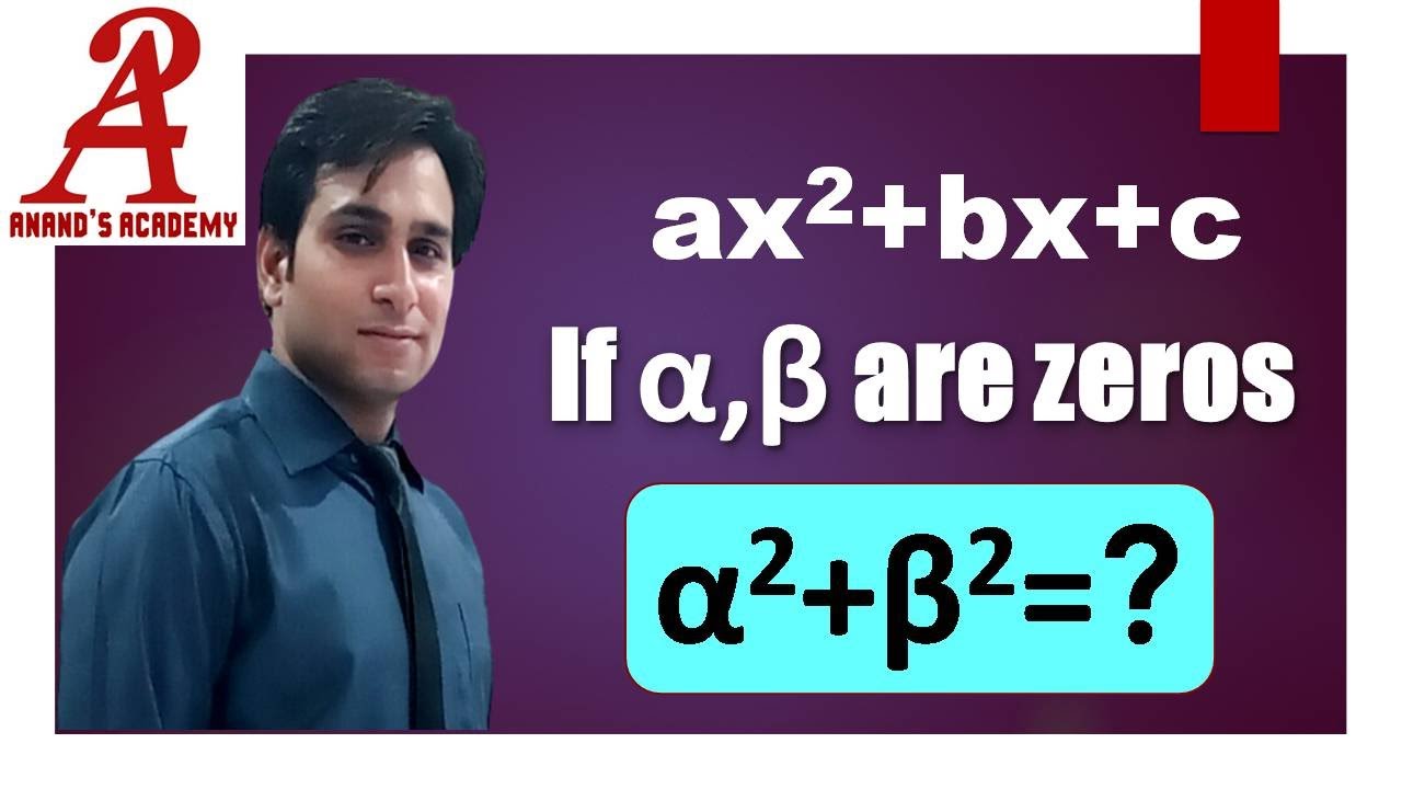 How To Find Alpha Square Beta Square Alpha Beta Questions