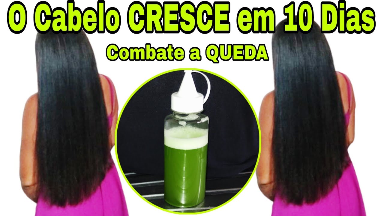 O CABELO CRESCE EM 10 DIAS COM APENAS 2 INGREDIENTES! COMBATE A QUEDA ...