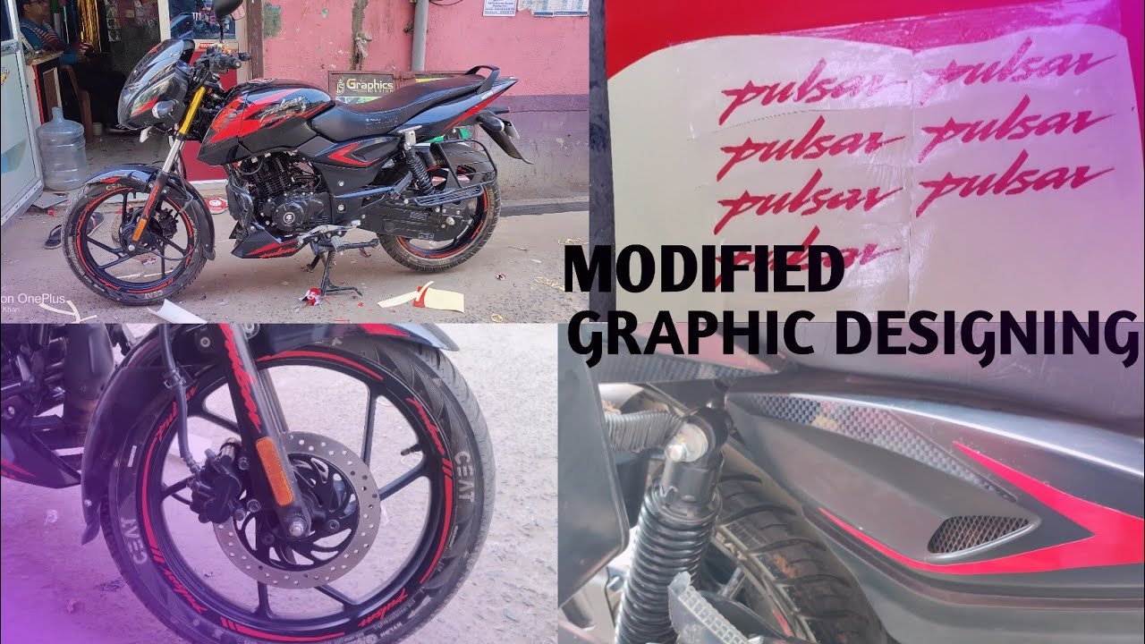 Pulsar 150 full body wrapping graphic designing sticker - YouTube