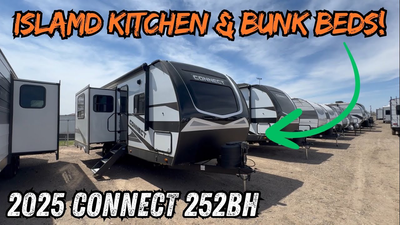 Most Unique Bunkhouse Travel Trailer! 2025 K-Z Connect 252BH - YouTube