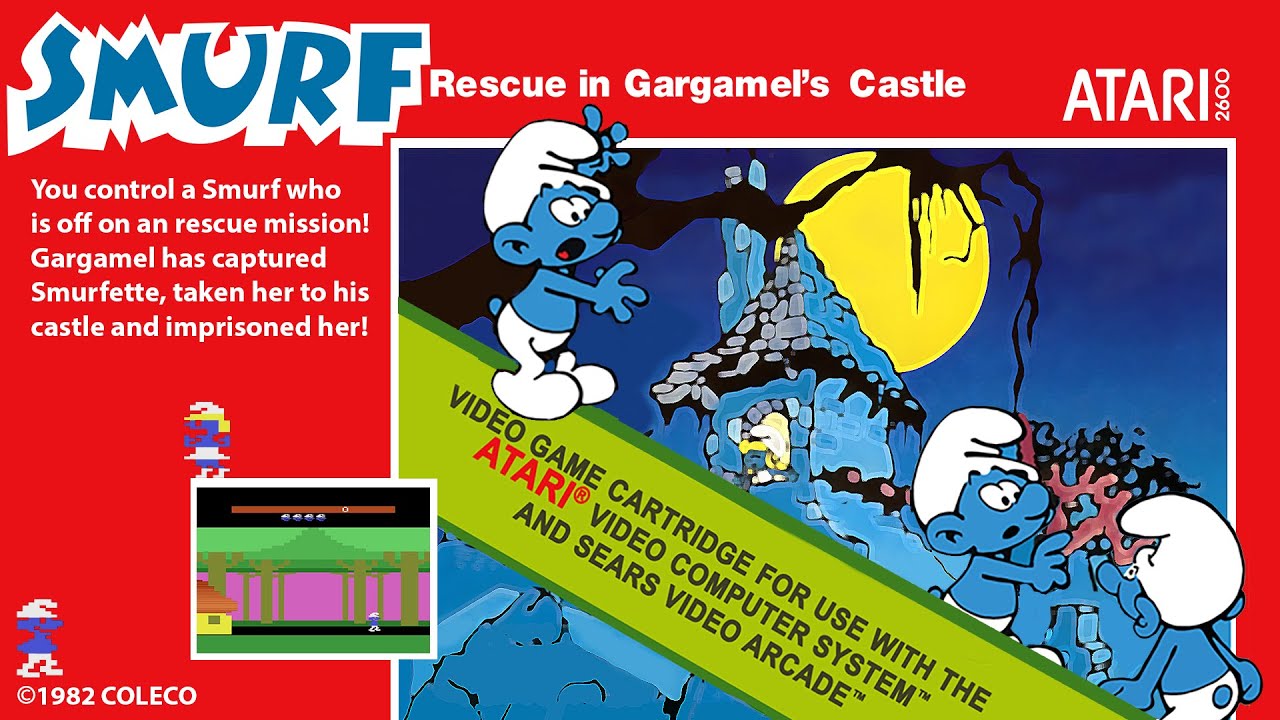 Smurf : Rescue in Gargamel's Castle (1982) | Atari 2600 - YouTube