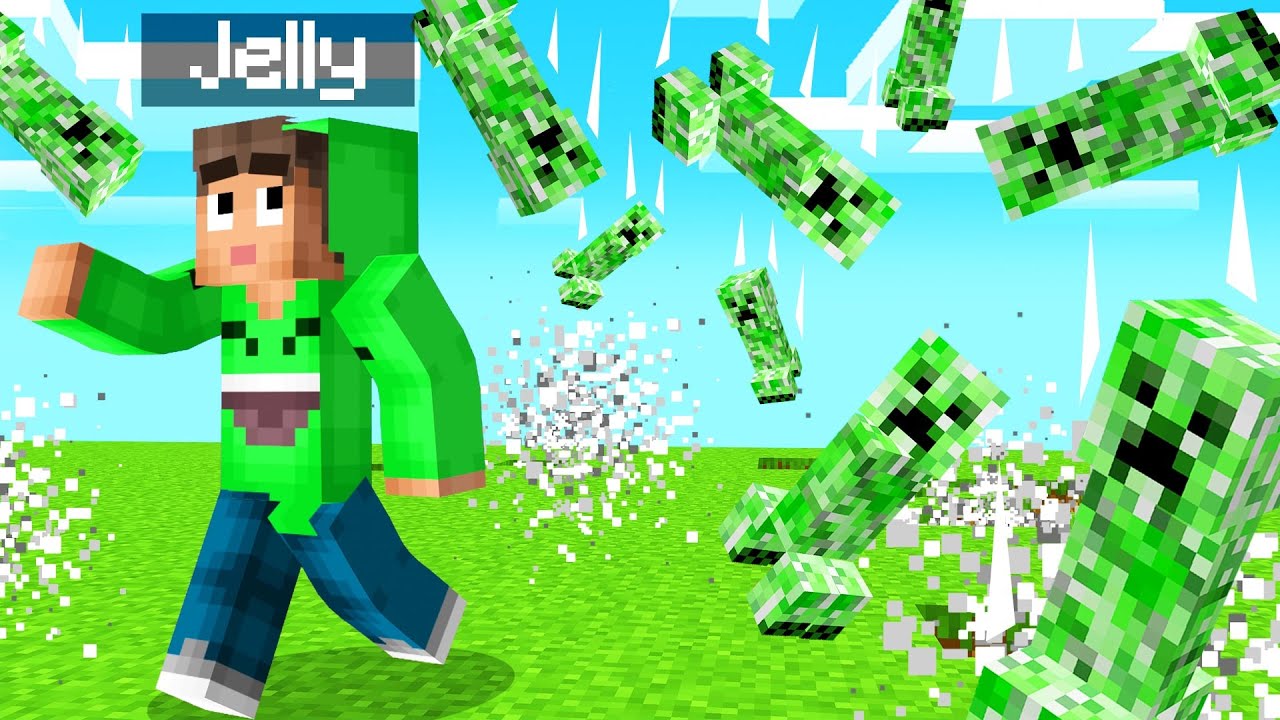 DODGE The CREEPER RAIN In MINECRAFT! (Dangerous) - YouTube