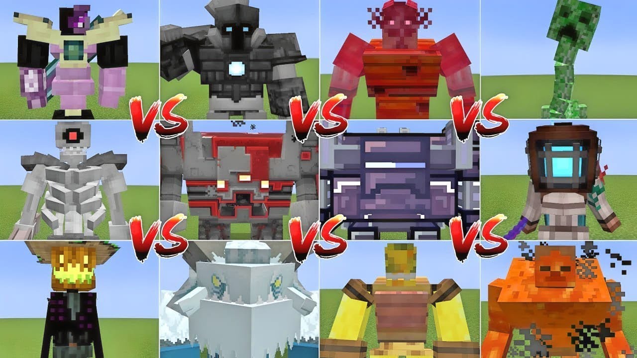 ALL MOST STRONGEST MOBS TOURNAMENT Minecraft Mob Battle - YouTube