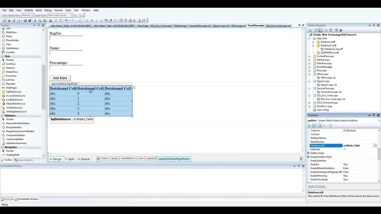 Asp.net - SQL Data Source - YouTube