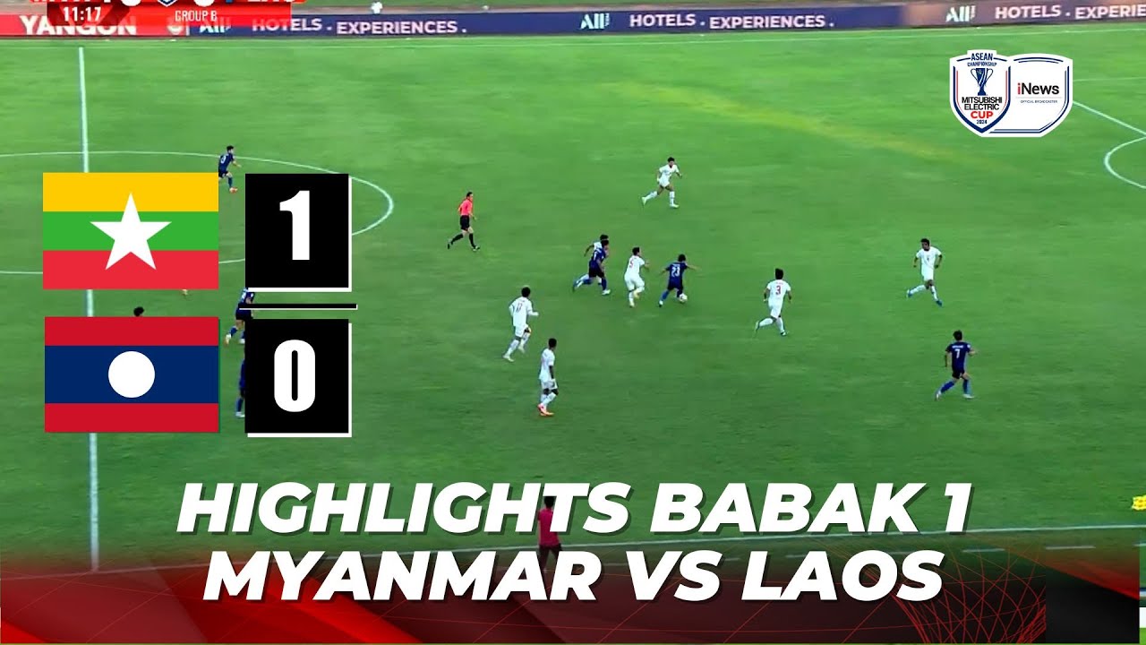 Highlights Babak 1 | Myanmar (1) Vs (0) Laos | AMEC 2024 - YouTube