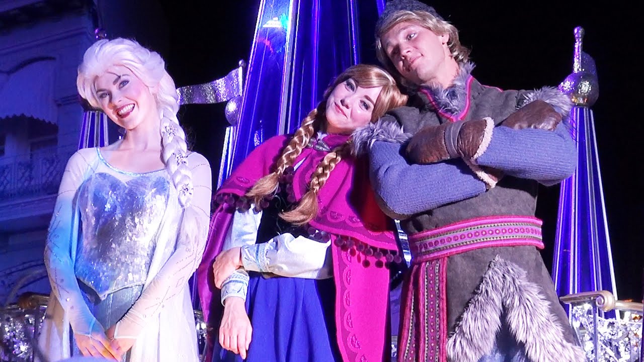 Frozen Kiss Goodnight At Magic Kingdom With Anna Elsa Kristoff And Olaf Private Event Disney