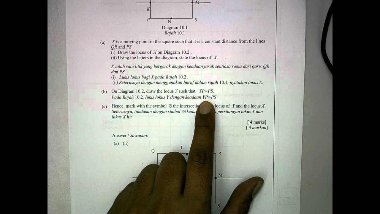 Loci Discussion PMR Paper 2 Mathematics.AVI - YouTube