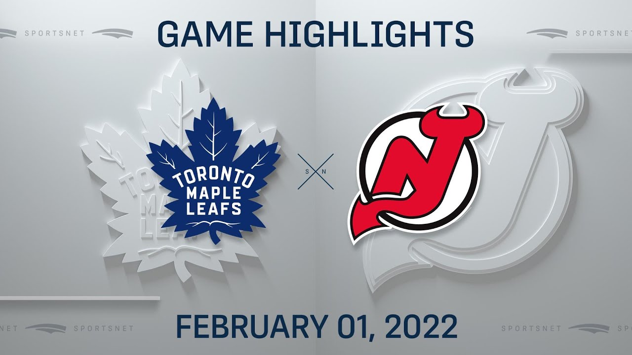 NHL Highlights | Maple Leafs vs. Devils - Feb. 1, 2022 - YouTube