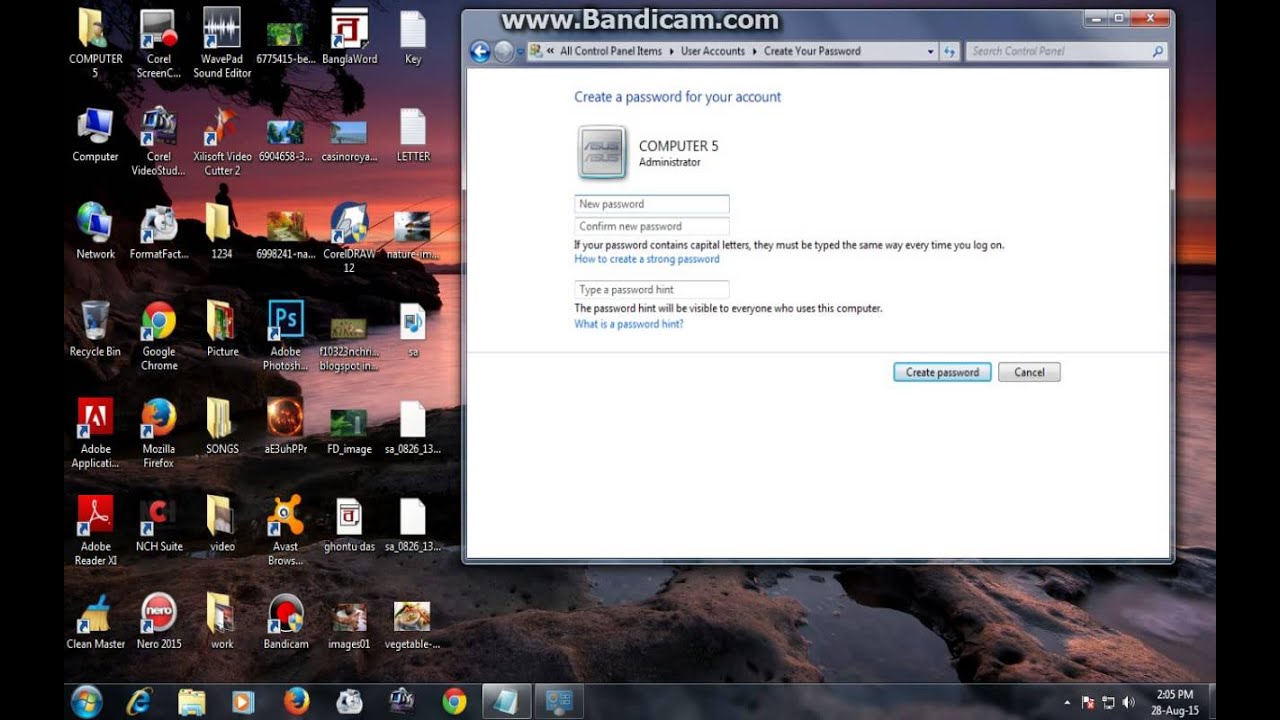 how to set password in your computer - YouTube
