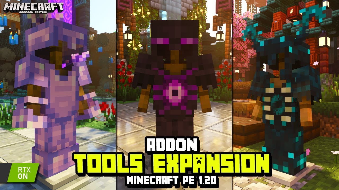 ADDON de ORES para MINECRAFT PE 1.20 * Tools Expansion addon * MODS ...