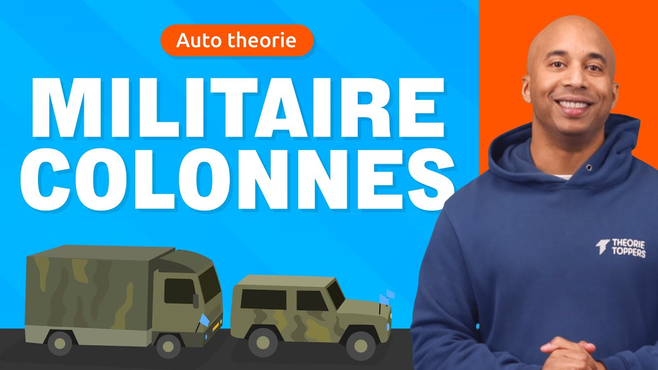 Nieuwe regels MILITAIRE COLONNE! - Auto Theorie Examen - YouTube