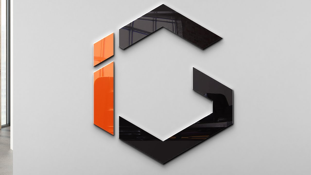 Logo Design Typography Text I+G Logo Design in Illustrator || Adobe ...