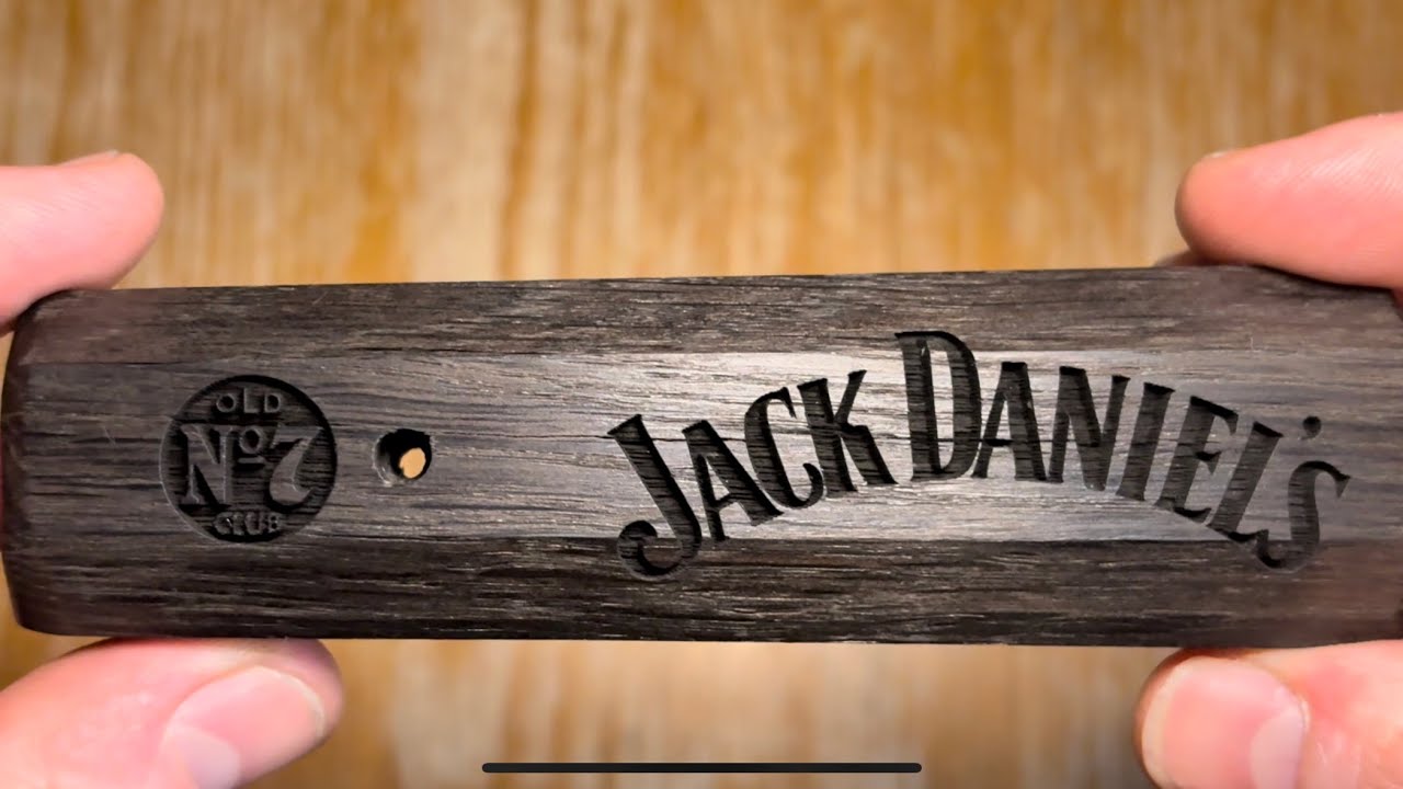 Laser Engraving a custom Knife handle - Overview - YouTube