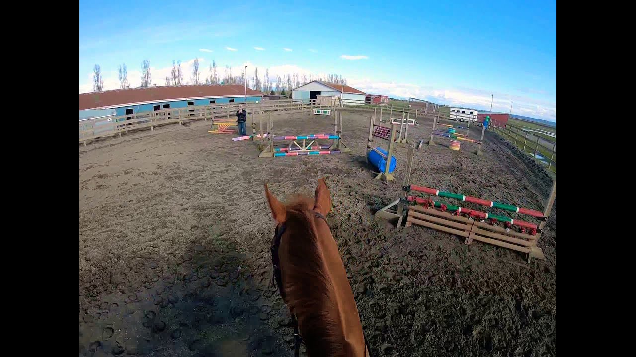First time using a GoPro while jumping my horse! - YouTube