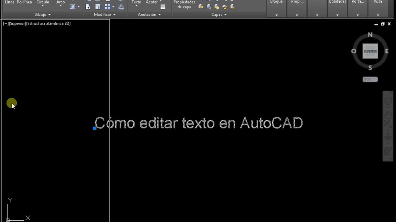 Cómo editar texto en AutoCAD - YouTube
