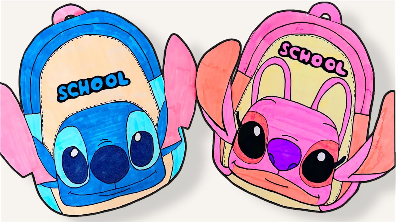 Unboxing CUTEST STITCH & ANGEL School Supply Surprises! 🎒💙💗 (ASMR Blind ...