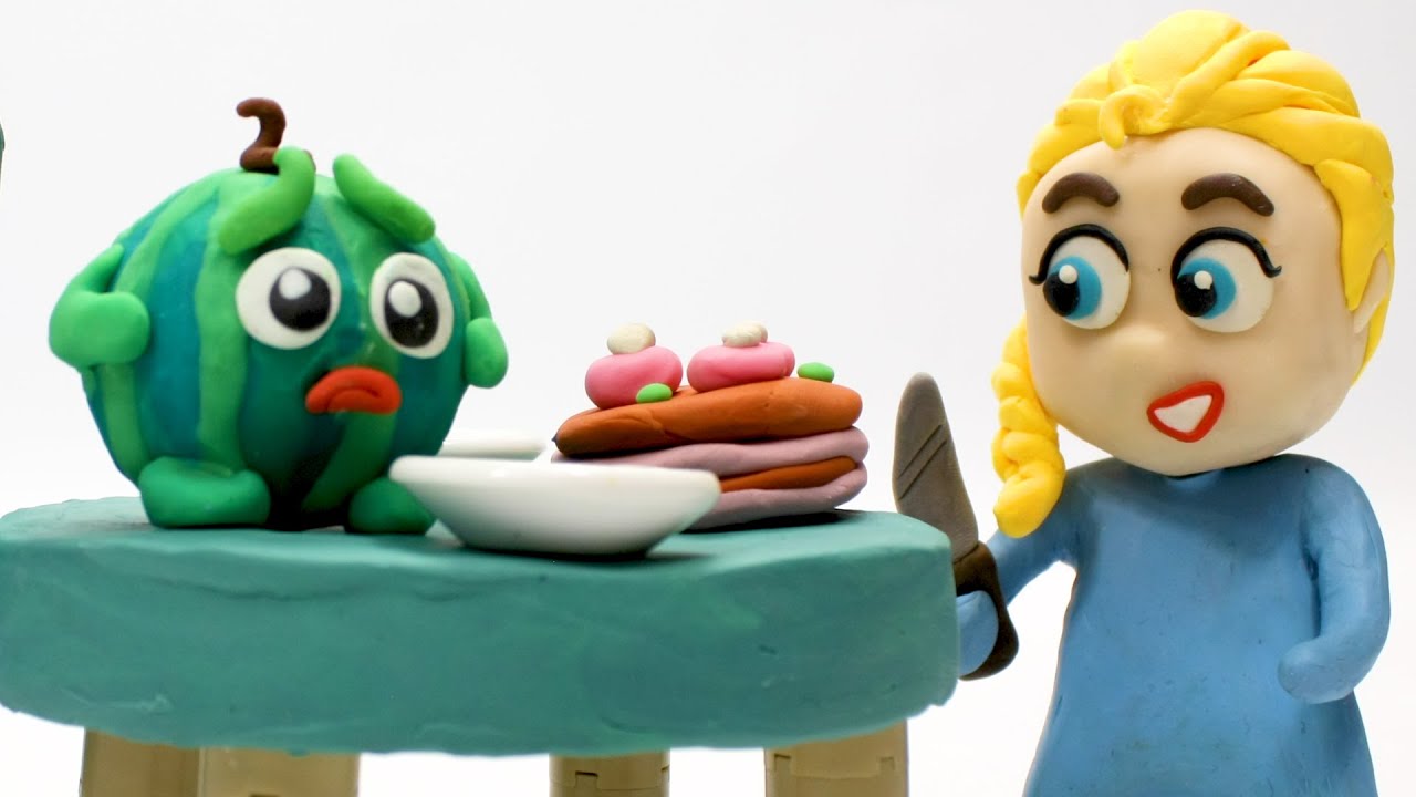 Children Play With Watermelon 💕 Play Doh Cartoons For Kids 💕 ...